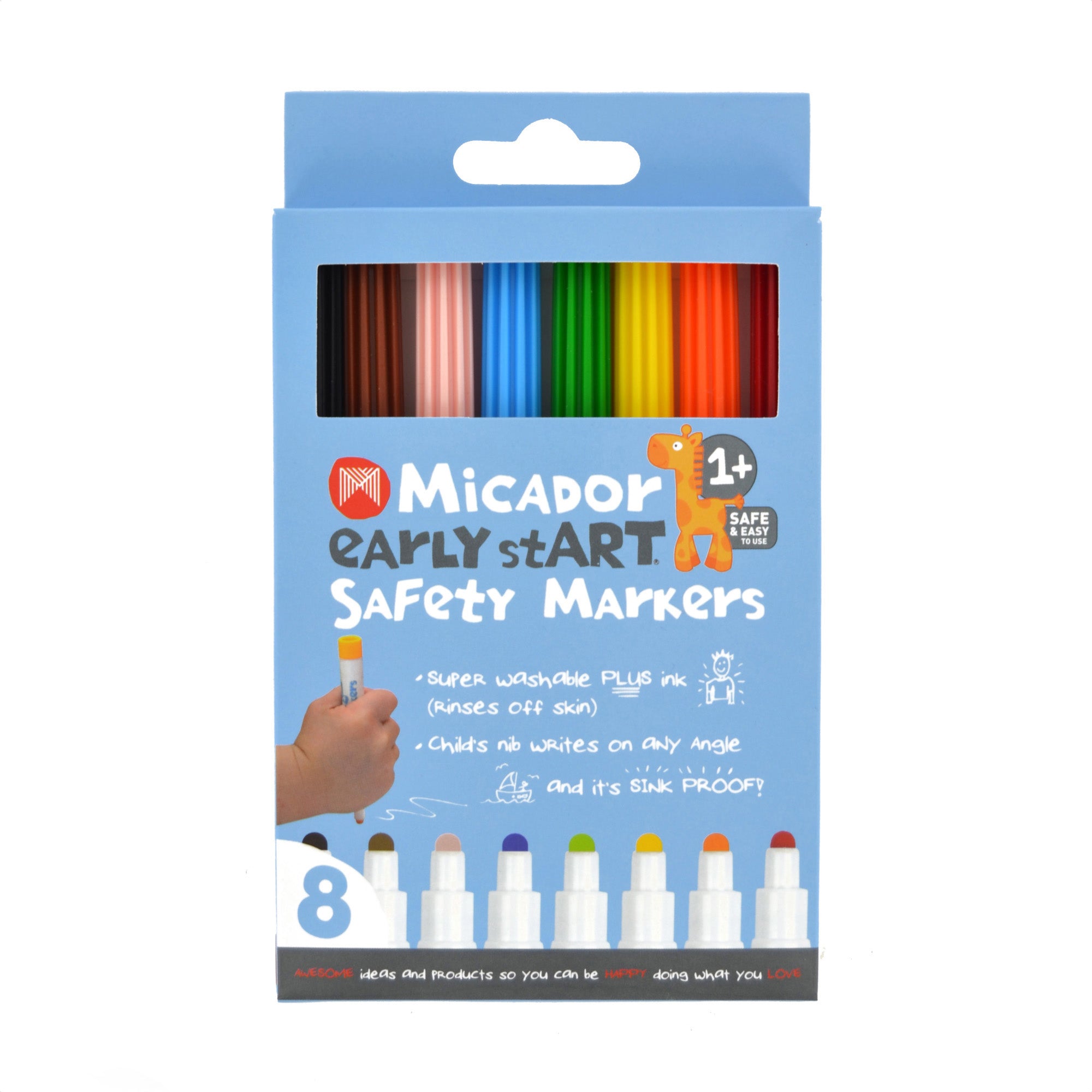 Micador early stART Safety Markers 8-Colors – Rileystreet Art Supply